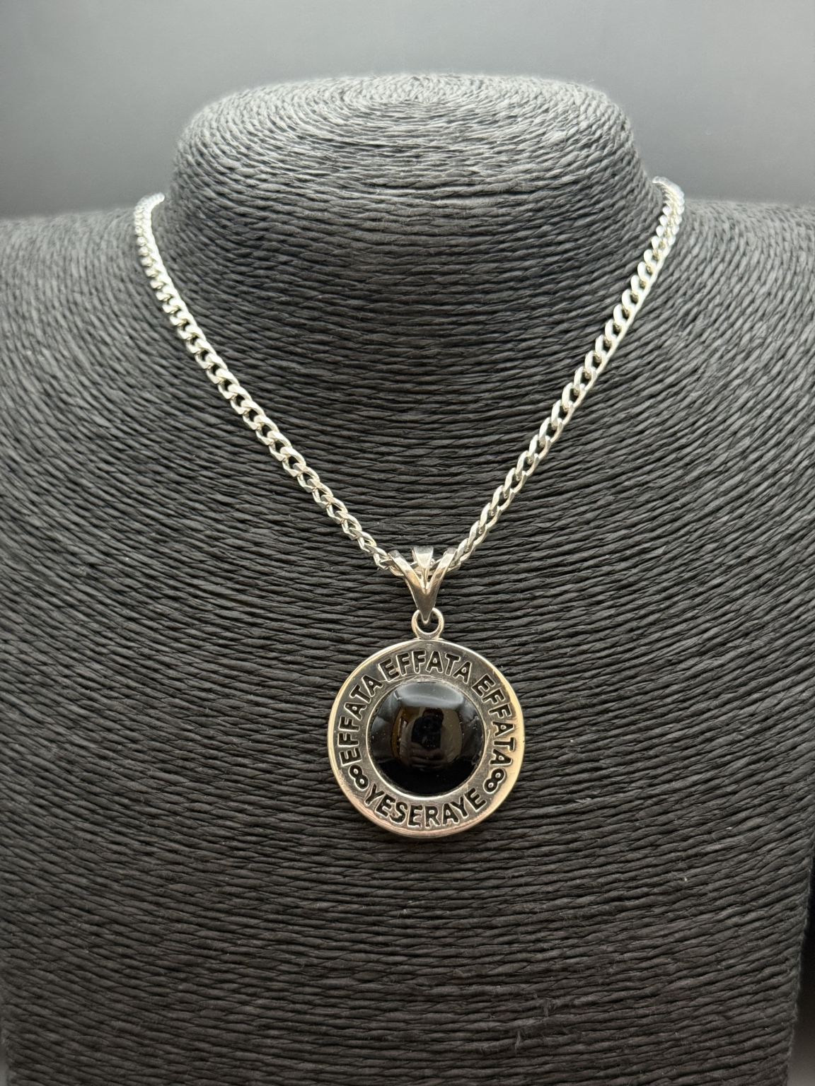 Effata Effata Effata con Piedra Med – Joyeria Esoterica